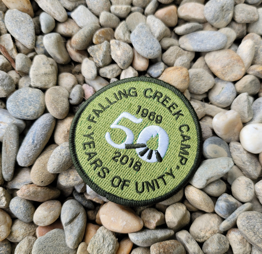 Patch - 50 Year Commemorative Embroidered Patch – Falling Creek Camp Store
